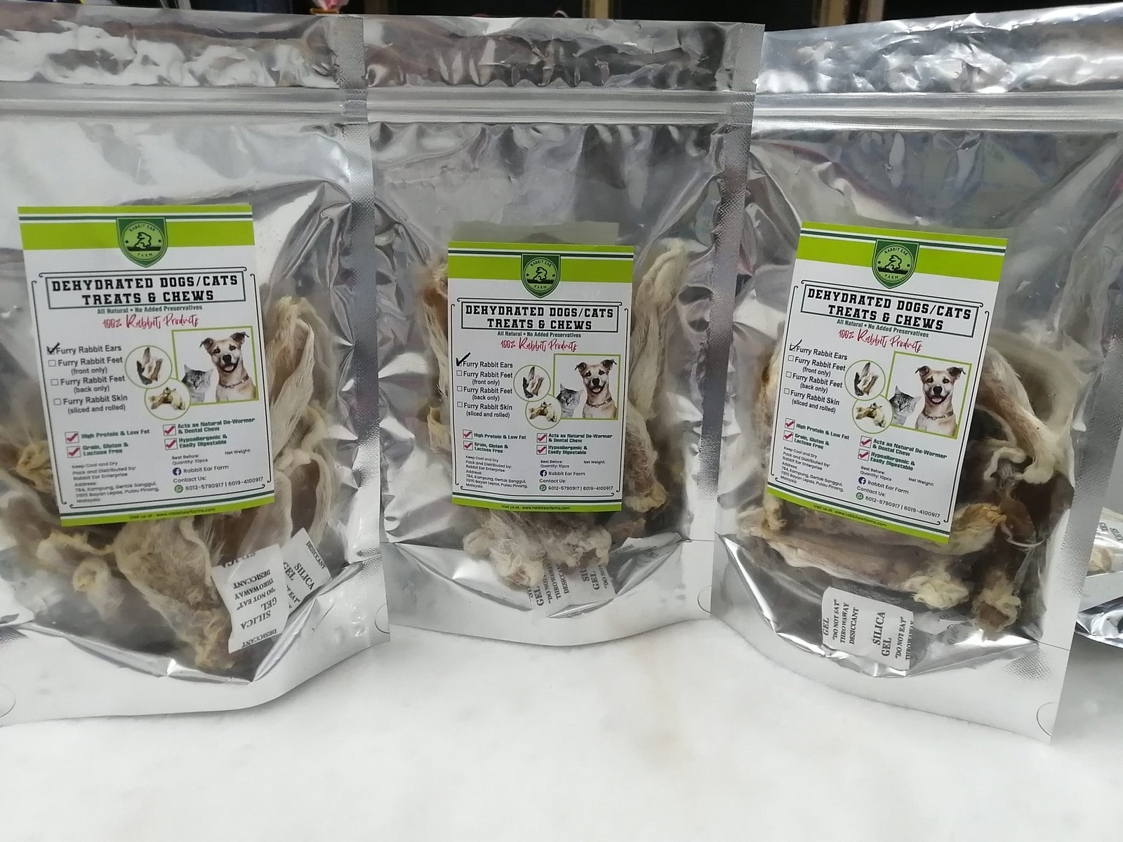 Dehydrated Furry Rabbit Ear – Rabbit Ear Farm