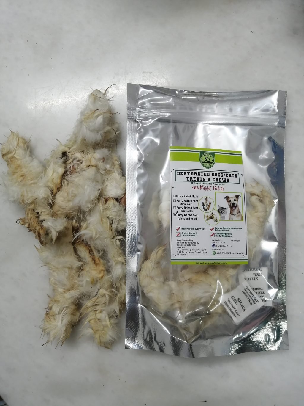 Dehydrated Furry Rabbit Hides/Skin – Rabbit Ear Farm